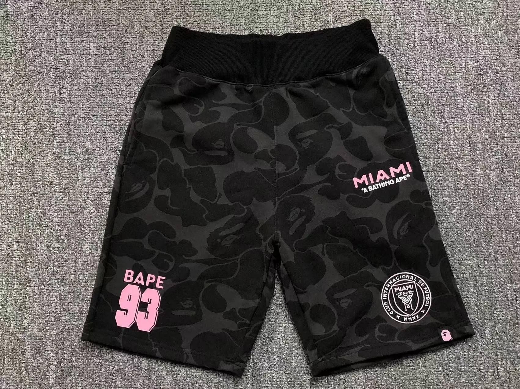 Short Bape X Inter Miami Cf Camo Negro - Drip Store Argentina