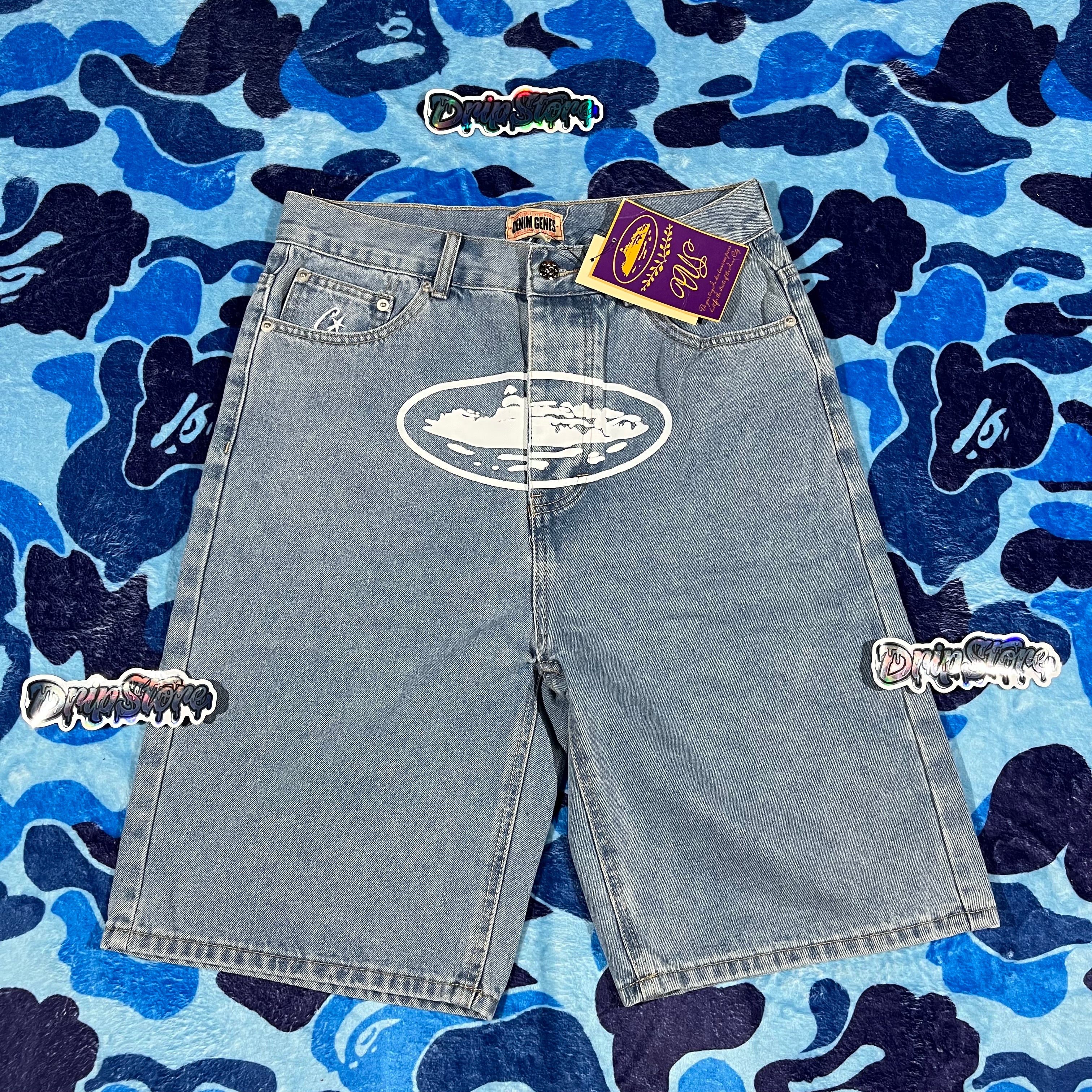 Bermuda Corteiz Alcatraz Jean Azul - Drip Store Argentina