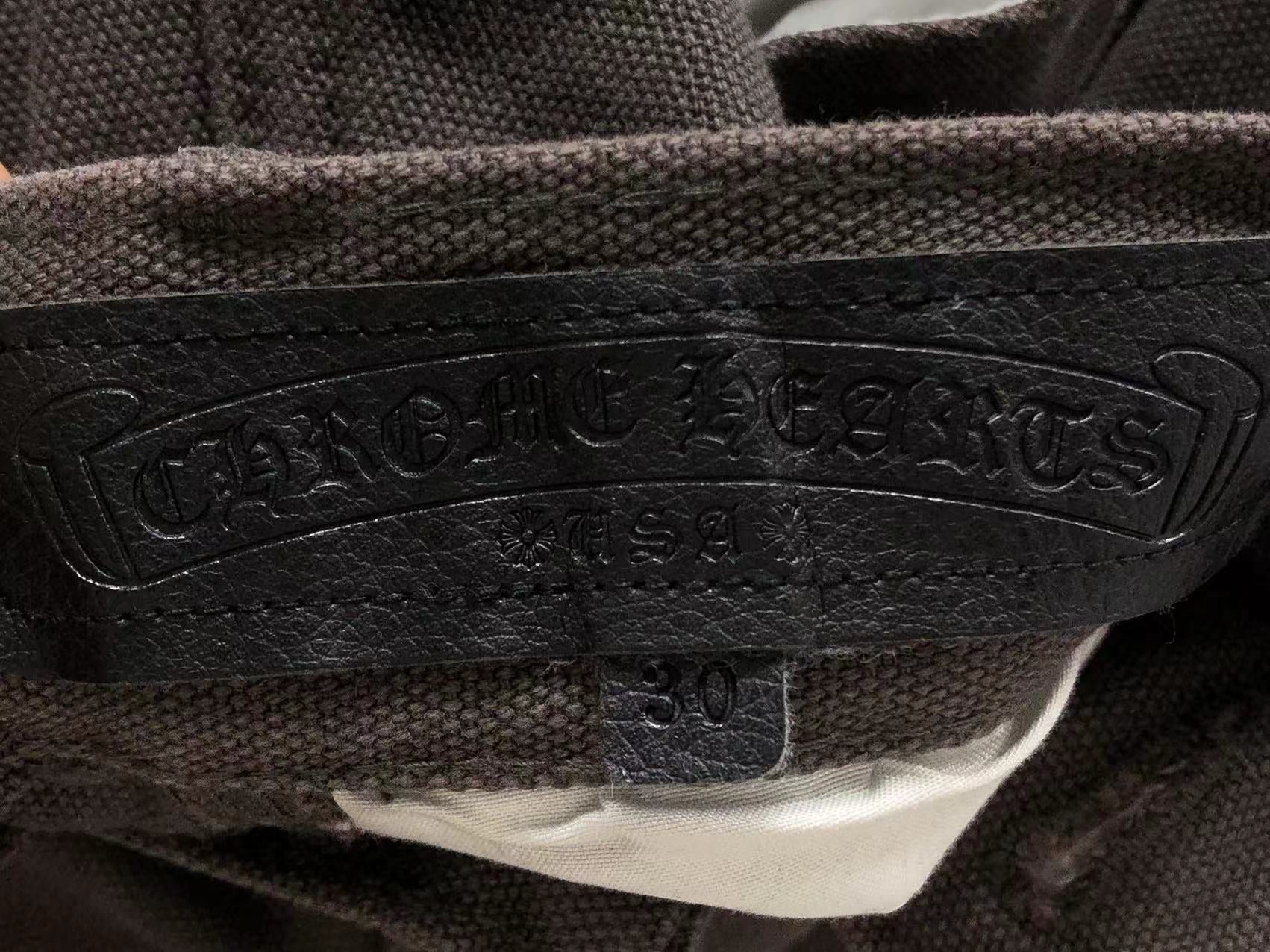 Pantalón Chrome Hearts Cross Patch Carpintero Gris - Drip Store Argentina