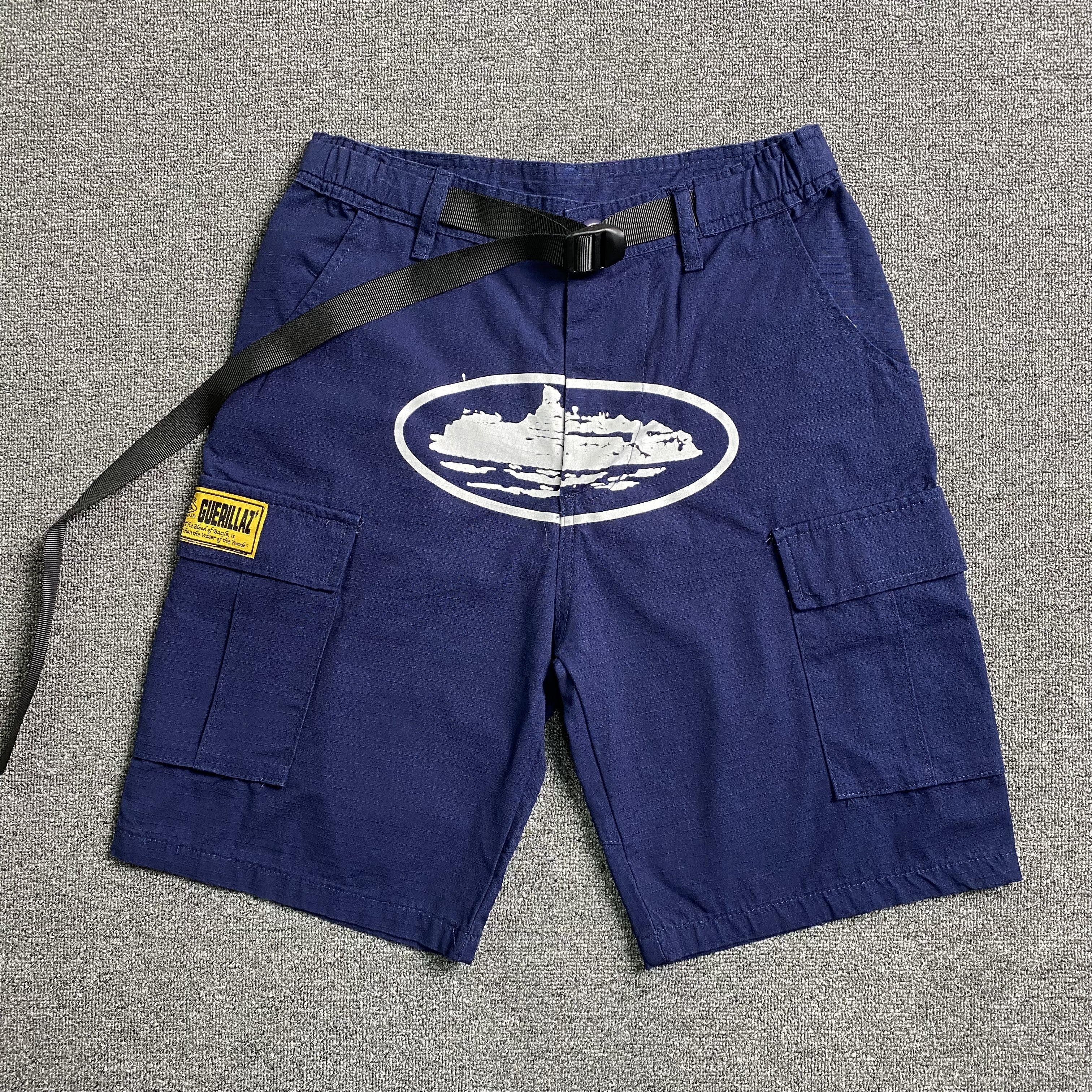 Bermuda Corteiz Alcatraz Cargo Azul - Drip Store Argentina