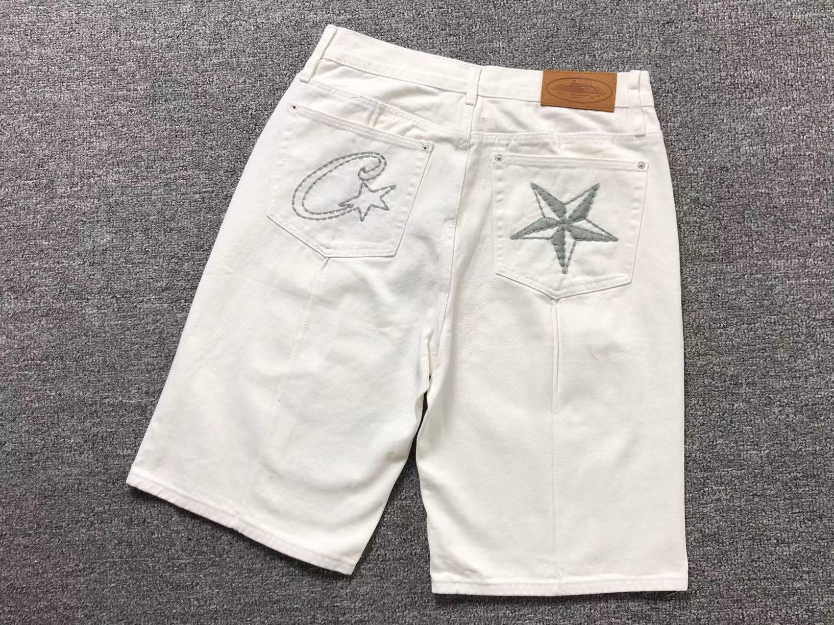 Bermuda Corteiz C-Star Jean Blanca - Drip Store Argentina