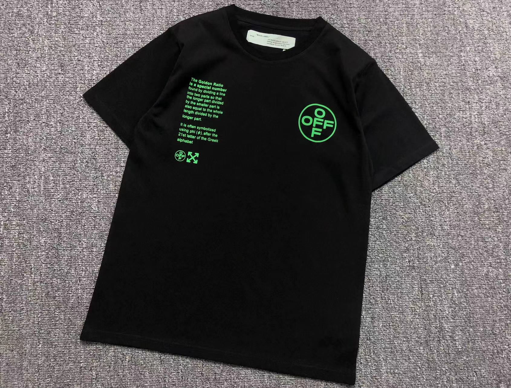 Remera Off White Arch Shapes Negra - Drip Store Argentina